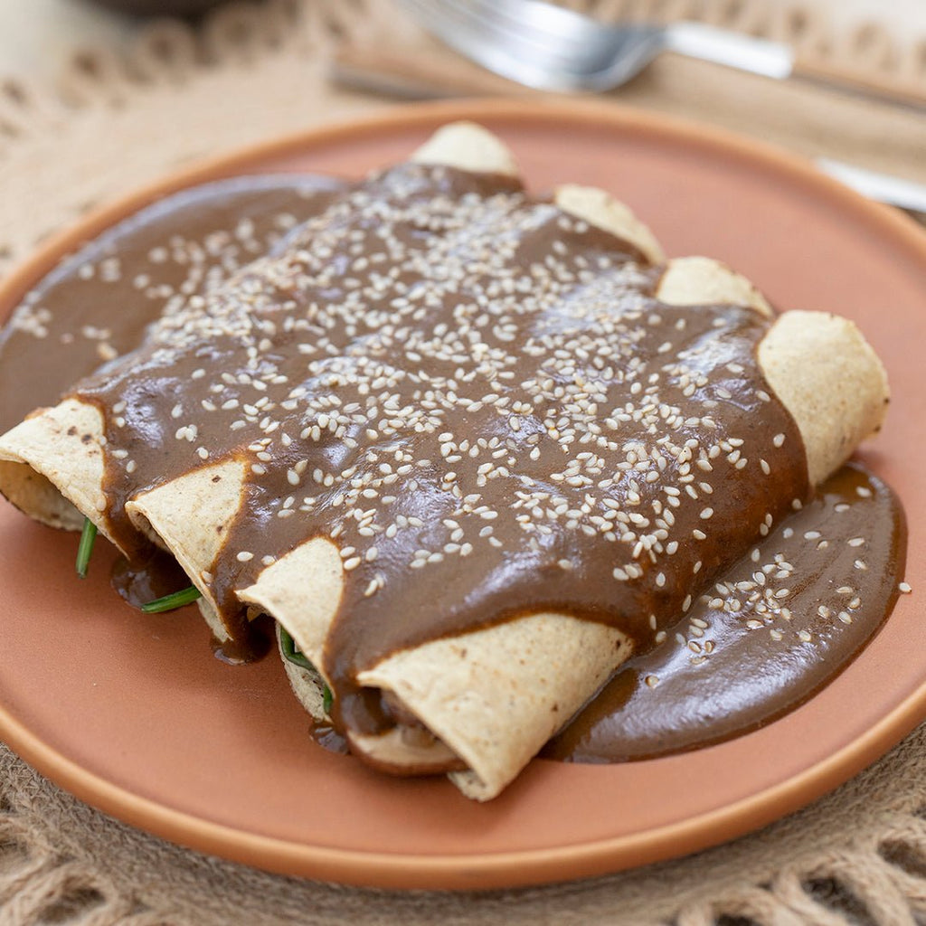 Receta de Enmoladas Veganas con Espinacas – Estado Natural